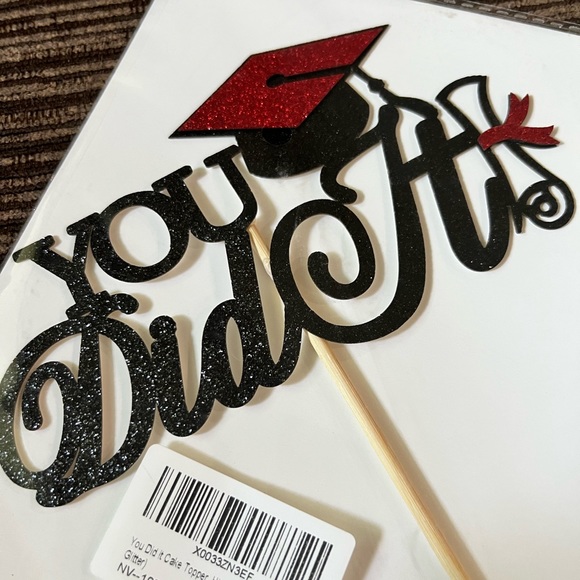 Party Supplies | Redblack Graduation Cake Topper | Poshmark